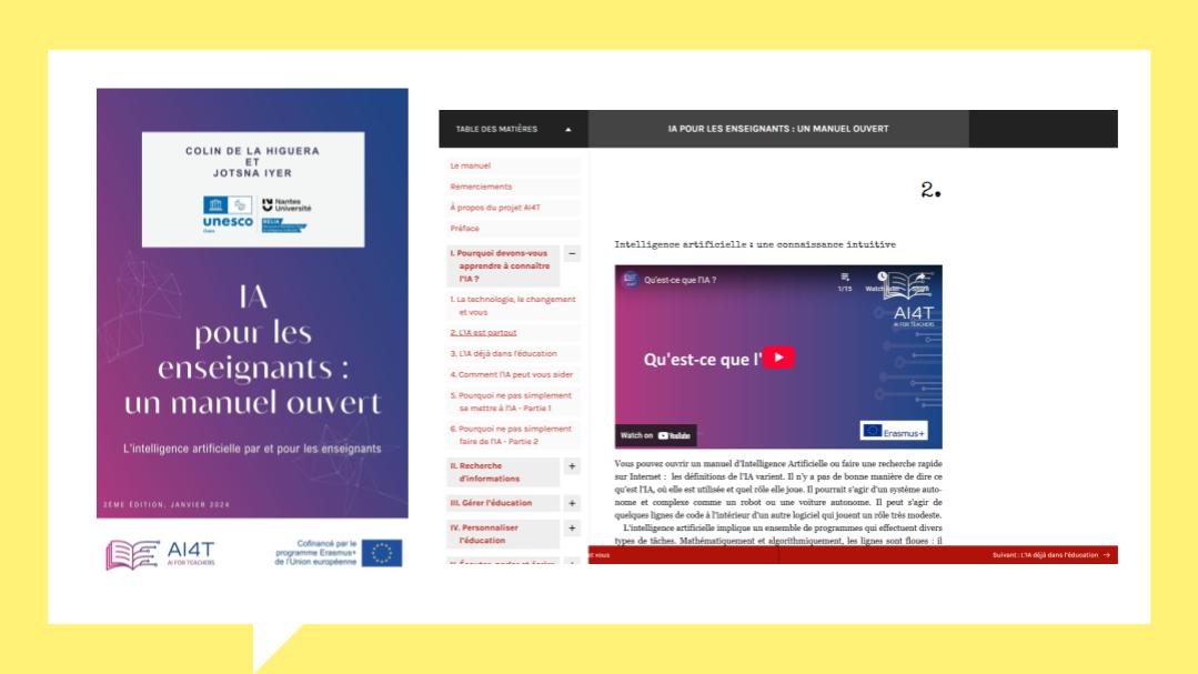 IA pour les enseignants : un manuel ouvert - ObsiaFormation